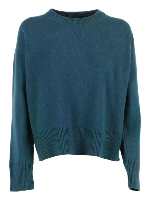 FILIPPO DE LAURENTIIS Crew-neck Ribbed Sweater - Blue