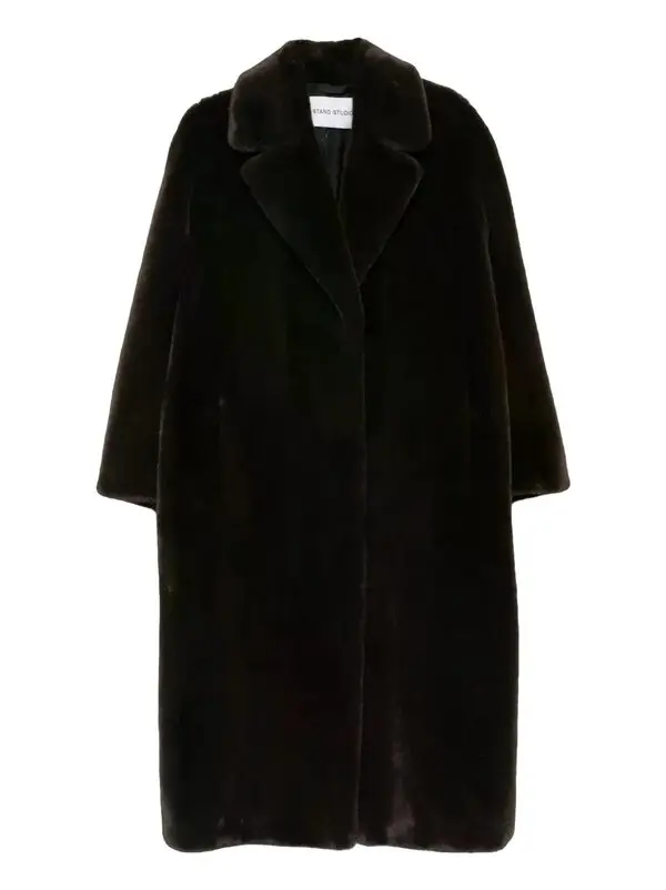 STAND STUDIO Collared Coat - Brown