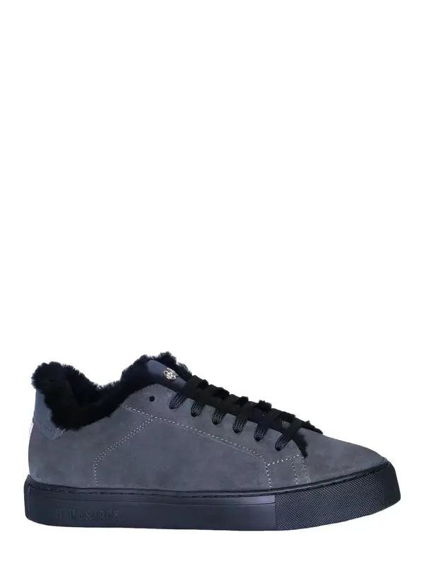 HIDE&JACK Fur-trim Sneakers - Grey