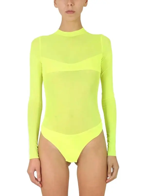 NOT AFTER TEN Long Sleeve Bodysuit - Yellow