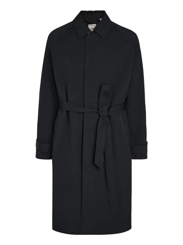 Calvin Klein Belted Nylon Trench Coat - Black