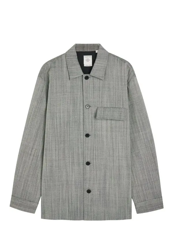 Calvin Klein Wool Jacket - Grey