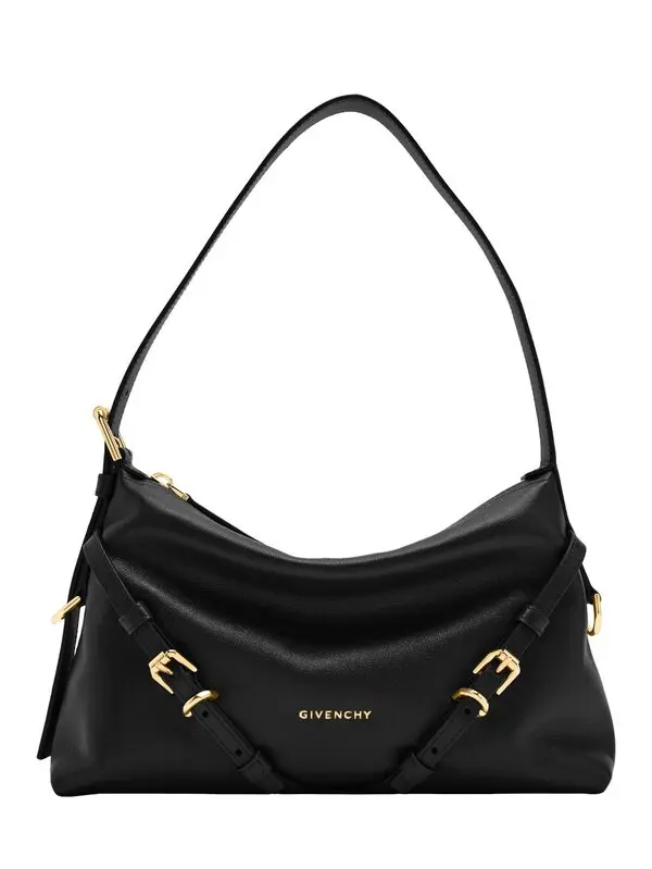 Givenchy Voyou Mini Leather Shoulder Bag - Black