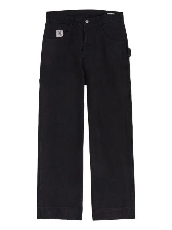 BODE Knolly Brook Straight-leg Jeans - Black