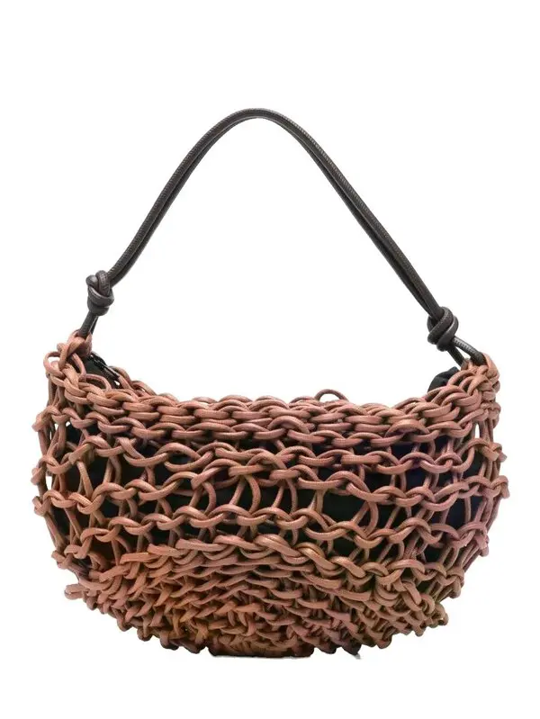 Alienina Aurora Woven Shoulder Bag - Brown