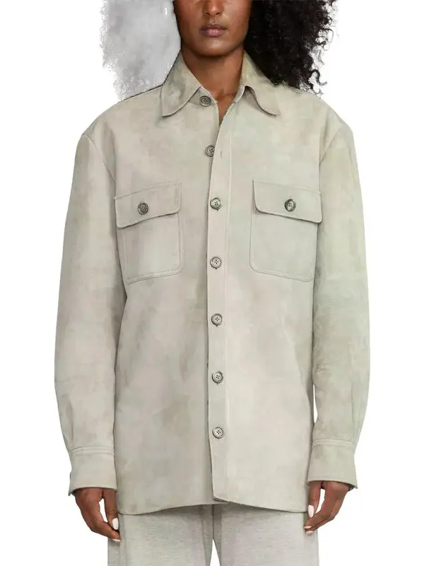 Ralph Lauren Chest-pockets Suede Jacket - Neutrals