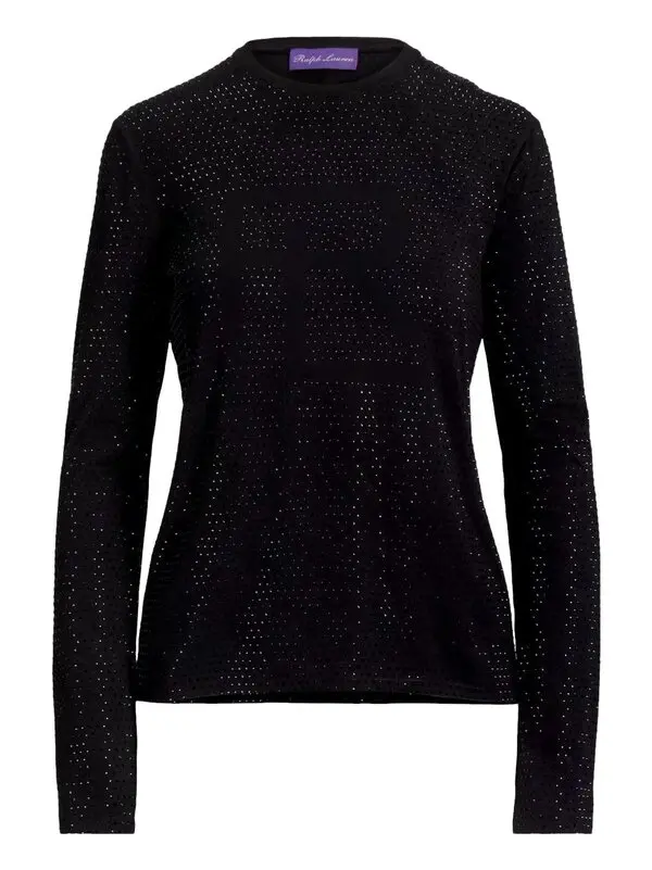 Ralph Lauren Embellished Long-sleeve Top - Black