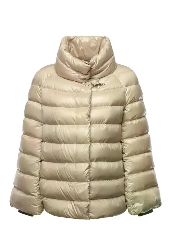 FAY Quilted High-neck Jacket - Neutrals