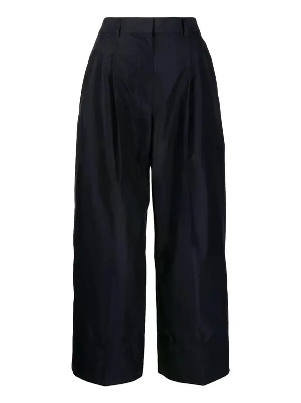 3.1 Phillip Lim Pleat-detailing Cropped Trousers - Black