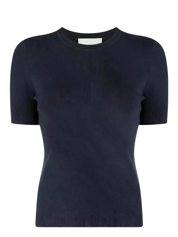 3.1 Phillip Lim Crepe-texture Short-sleeve Top - Blue