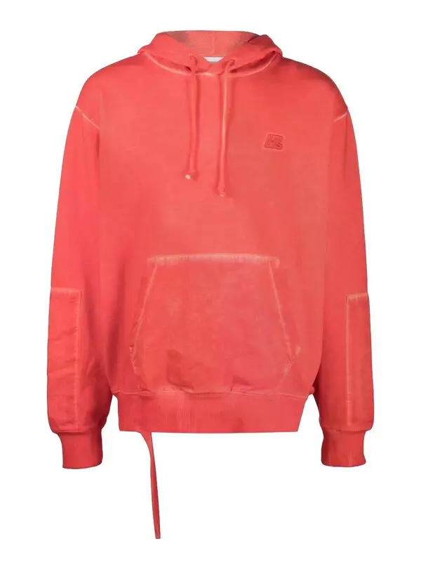 Helmut Lang Embroidered Logo Hoodie - Red
