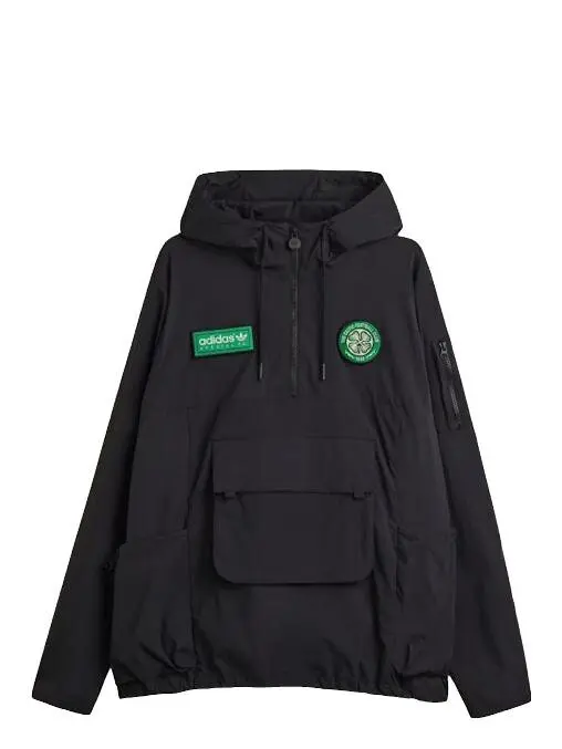 Adidas Celtic Spzl F.c. Smock Jacket - Black