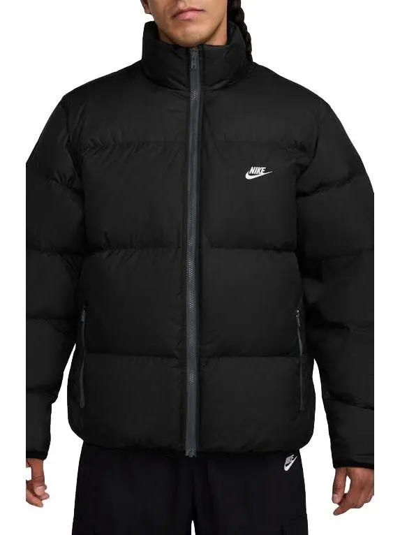 Nike Sportswear Club Storm-fit Quilted Down Puffer Jacket - Black/white