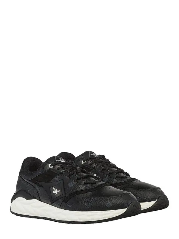 Mcm Skywander Visetos Sneakers - Black