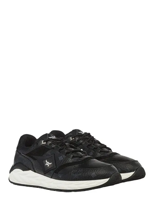 Mcm Skywander Visetos Sneakers - Black