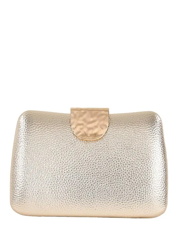 Badgley Mischka Tatum Faux Leather Clutch - Gold