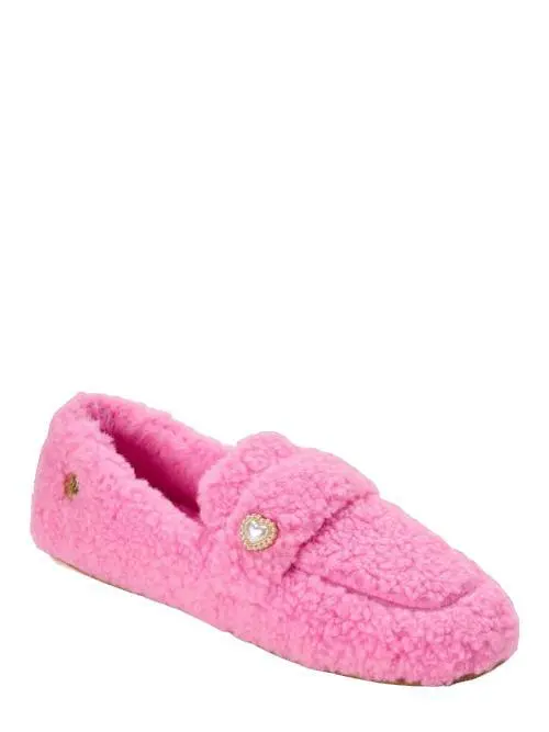 DEARFOAMS Madeline Luxe Teddy Loafer - Pink