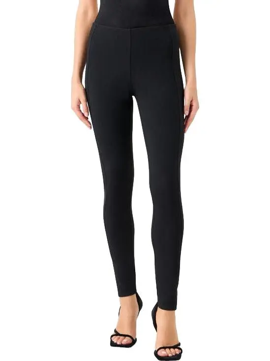 Akris Stretch Crepe Leggings - Black