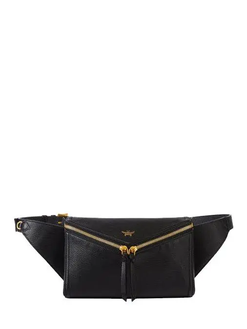 Mcm Diamant 3d Belt Bag - Black