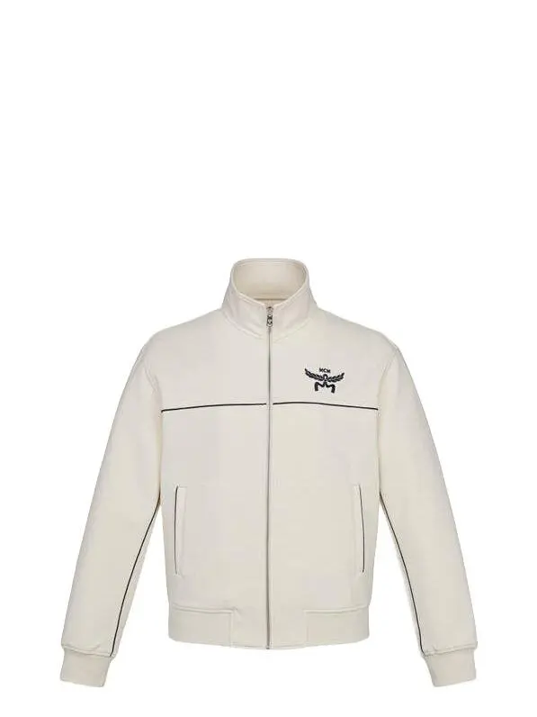 Mcm Essential Logo Ponte Track Jacket - White