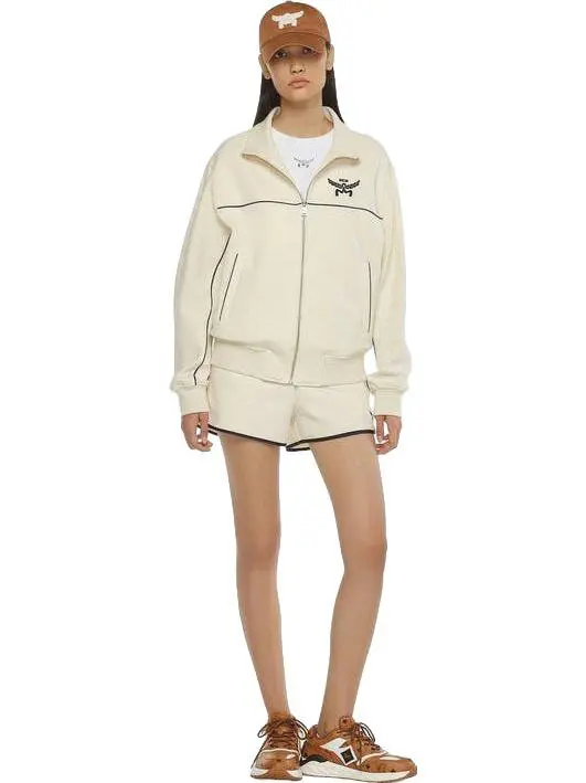 Mcm Essential Logo Ponte Track Jacket - White