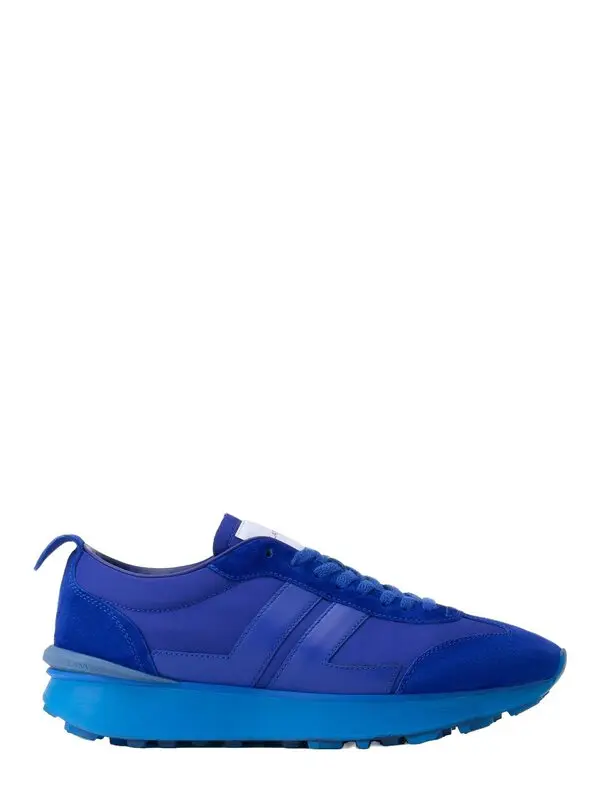 LANVIN Bumpr Nylon Sneakers With Jl Logo Detailing - Blue