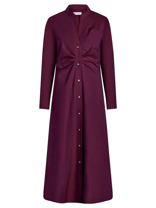 CALLAS MILANO Genny Long Sleeve Shirt Dress - Violet