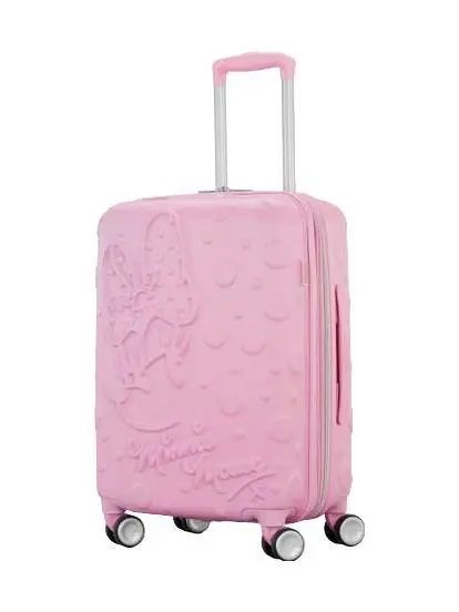AMERICAN TOURISTER Disney Hardside Carry-on 21-inch Luggage With Spinner Wheels - Molded Minnie: Pink