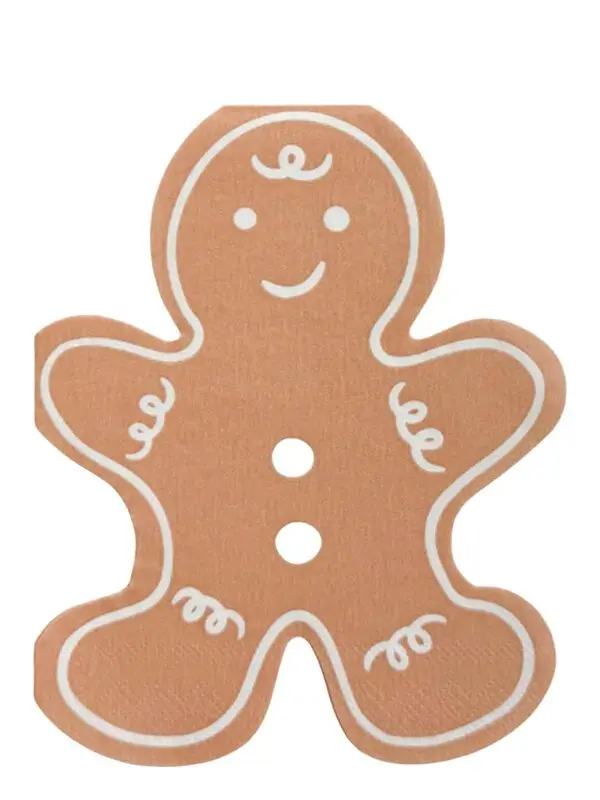 DAYDREAM SOCIETY Baking Spirits Bright Gingerbread Christmas Napkins - Assorted Pre-pack