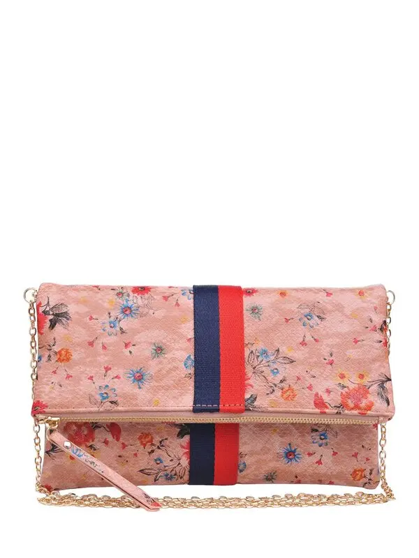 MODA LUXE Jules Print Clutch - Blush