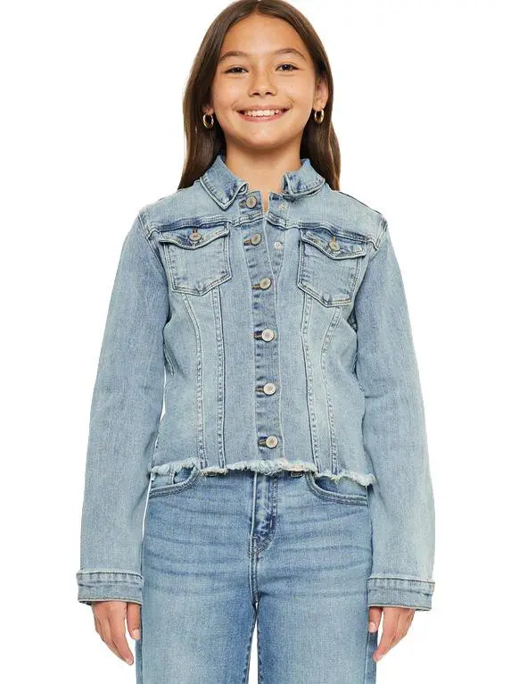 KANCAN Abby Denim Jacket - Medium Wash