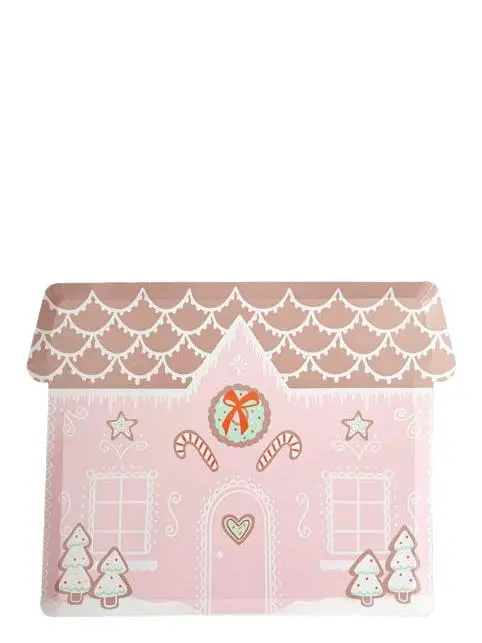 DAYDREAM SOCIETY Gingerbread House Large Plates - Assorted Pre-pack