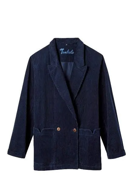 TOMBOLO Easy-going Corduroy Jacket - Navy