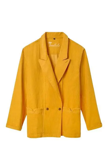 TOMBOLO Easy-going Corduroy Jacket - Saffron
