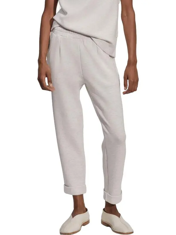 Varley Rolled Cuff Sweatpants - Ivory Marl
