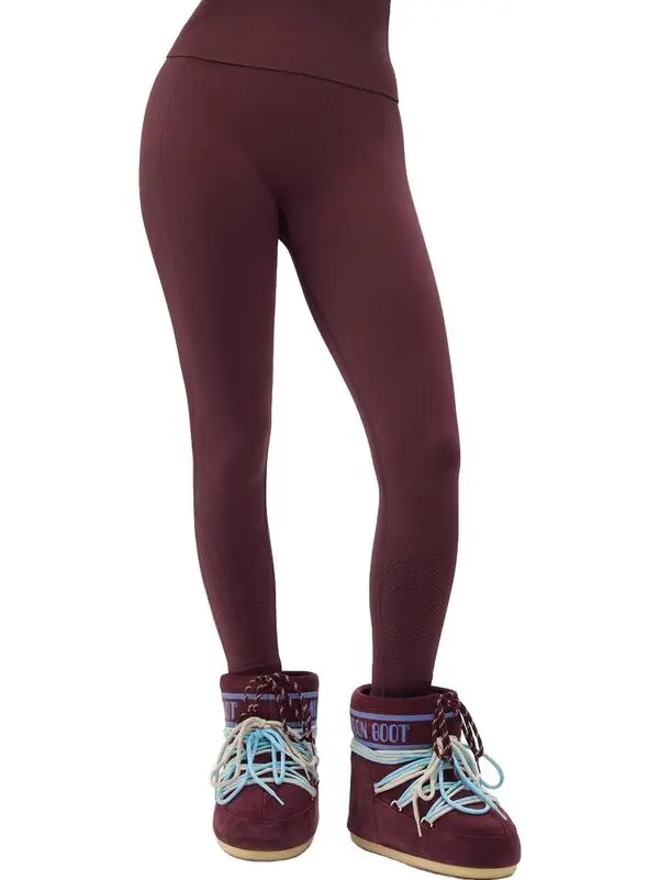 HALFDAYS Sophia Base Layer Leggings - Glazed Cherry