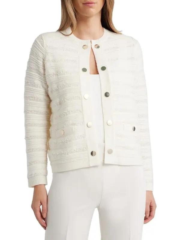 Anne Klein Open Front Cardigan - Eclair