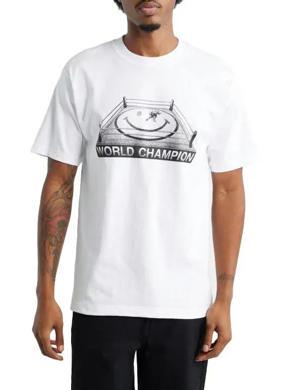 MARKET Smiley Ko Cotton Graphic T-shirt - White