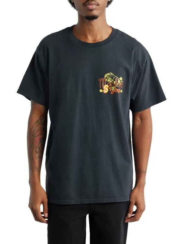 MARKET Desert League Cotton Graphic T-shirt - Pirate-black
