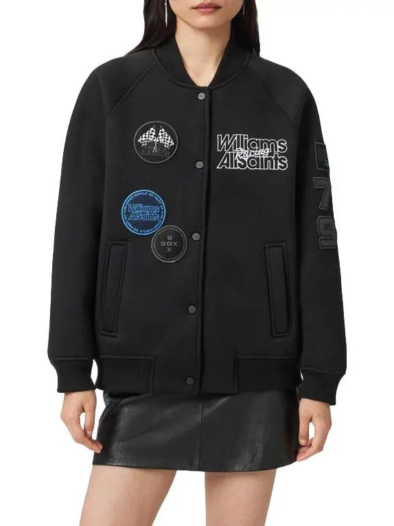 ALLSAINTS Nico Cotton-blend Bomber Jacket - Black