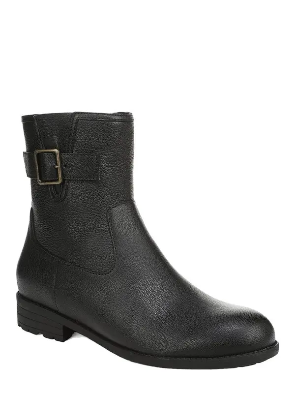 Vionic Buckled Ankle Boot - Black