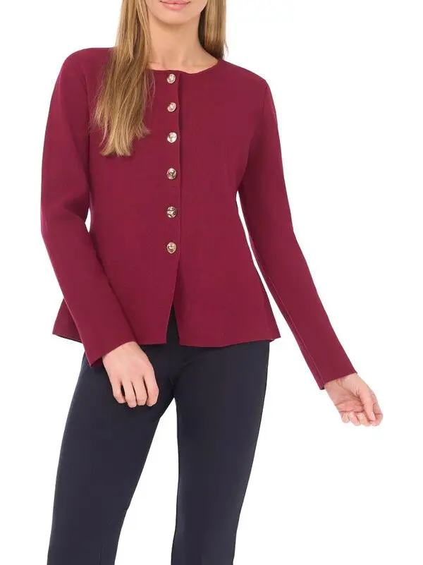 Ted Baker London Collarless Cardigan - Vineyard