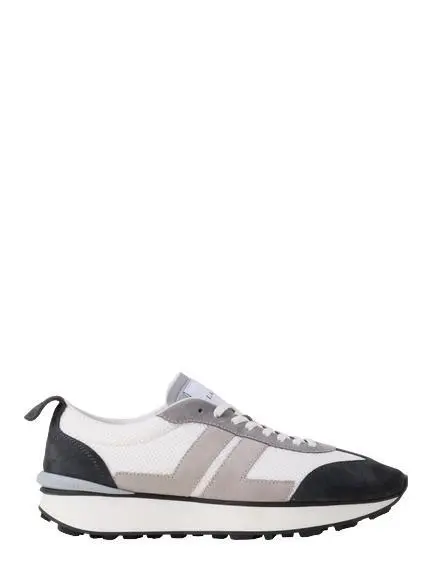 LANVIN Bumpr Sneakers In Mesh And Brushed Suede - Grey