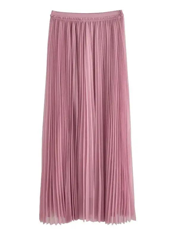 NEXT Pleated Mesh Skirt - Pink