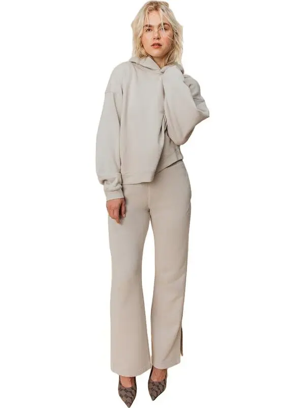 OCIO Organic Cotton Teddy Flare Pant - Stone