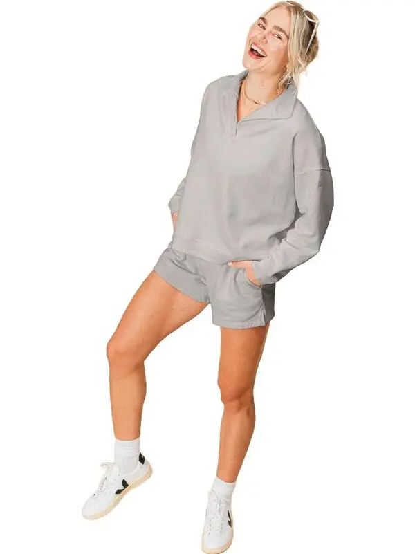 OCIO Organic Cotton Teddy Shorts - Ash