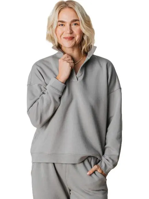 OCIO Organic Cotton Teddy Polo Crew - Ash