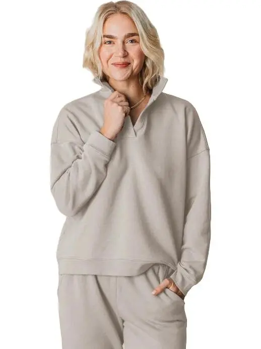 OCIO Organic Cotton Teddy Polo Crew - Stone