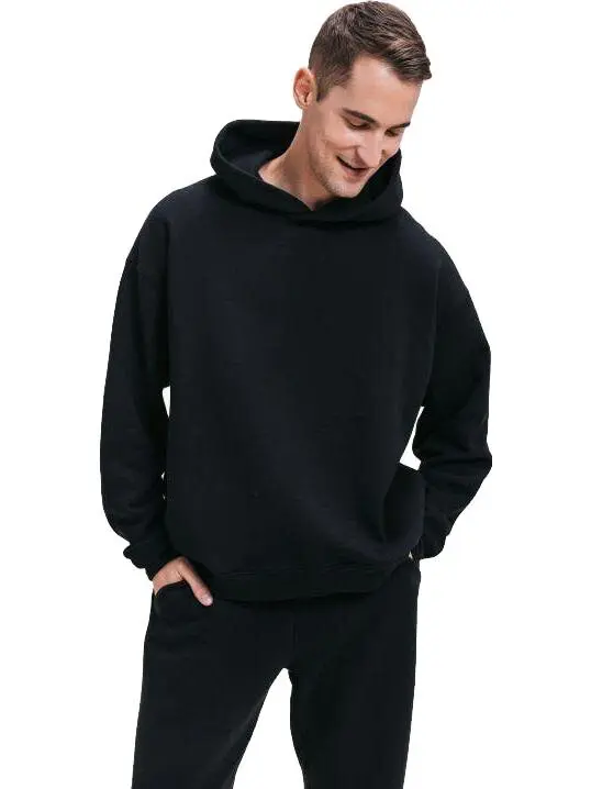 OCIO Organic Cotton Teddy Oversized Hoodie - Black