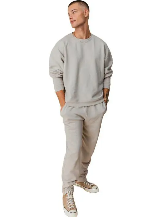 OCIO Organic Cotton Teddy Straight Leg Pant - Stone